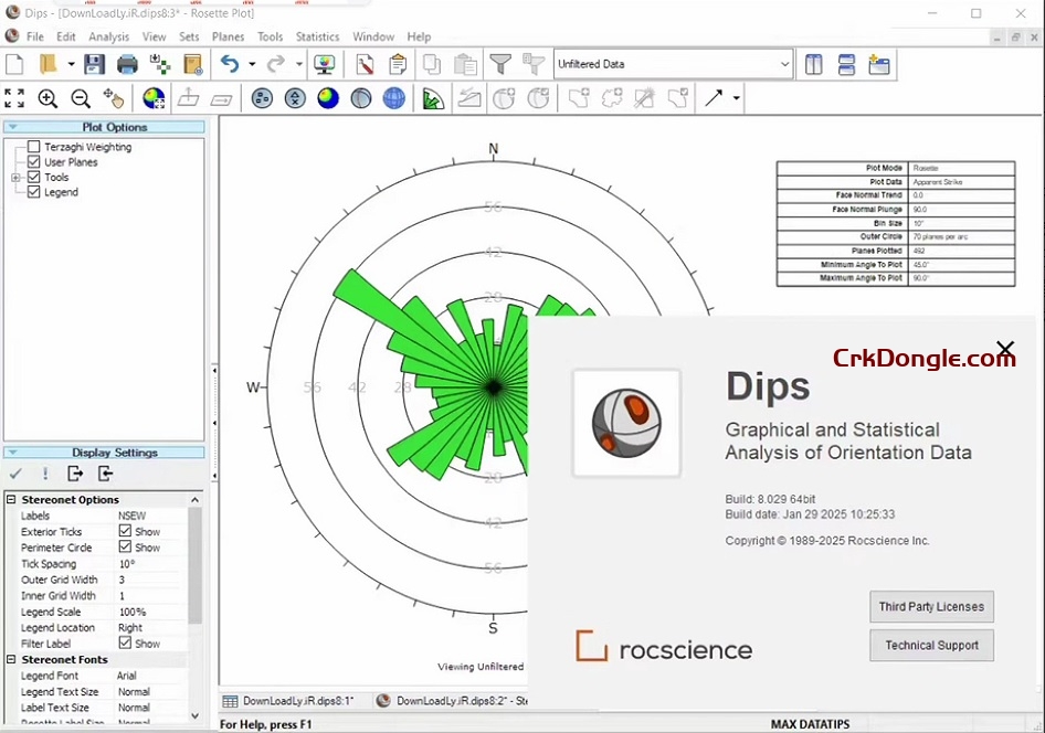 Rocscience Dips 8.0 - Engineering software Download